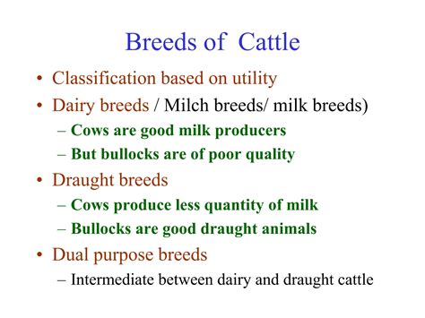 Cattle Breeds Dual Purpose Draught Milch Pdf