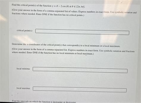 Solved Find The Critical Point S ﻿of The Function