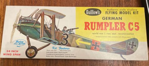 Vintage Guillows German Rumpler C5 Balsa Model Kit 206 New Boxed Ebay