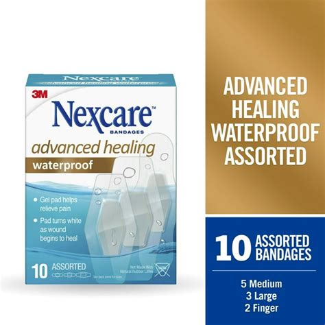 Nexcare Waterproof Advanced Healing Hydrocolloid Bandages 45 Off