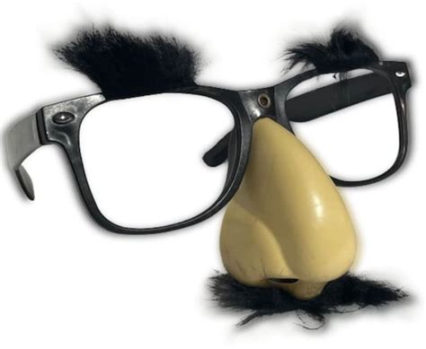 Vintage Deluxe Rubber Nose Eye Glasses Funny Furry Eyebrows Mustache Mr