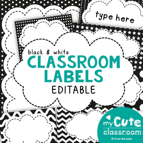 Classroom Labels To Organize Your Classroom Equipment — From The Pond Worksheets Library