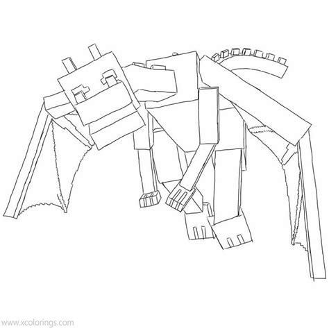 Minecraft Ender Dragon Coloring Pages Sketch Coloring Page