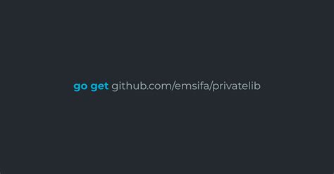 tldr go get ke private repository