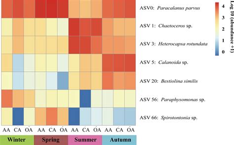 Bar Plots Of The Abundance Of Key Asvs Identified From Simper Analysis