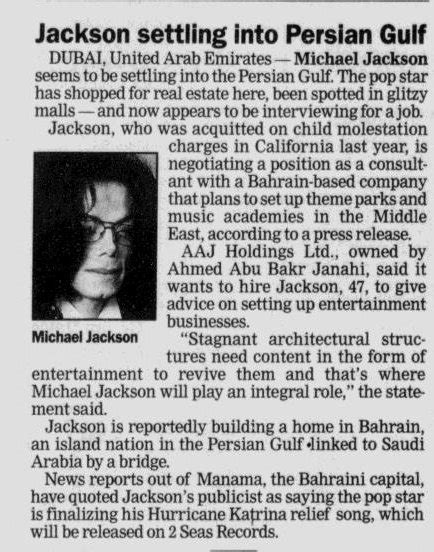 Michael Jackson In Bahrain — Keep The Pulse On The Music