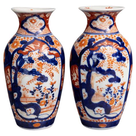 Antique 19th Century Japanese Imari Porcelain Vases A Pair At 1stdibs