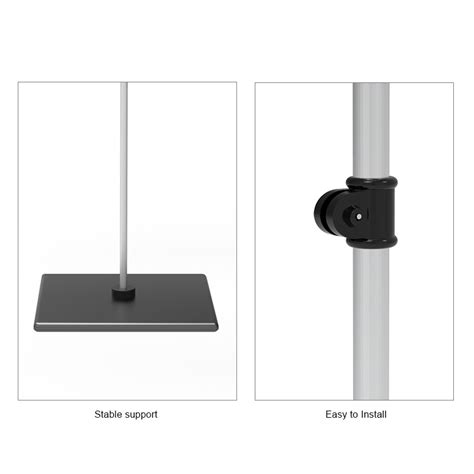 Concave Flag Banner With Square Base For Outdoor Display Aom Prime Print