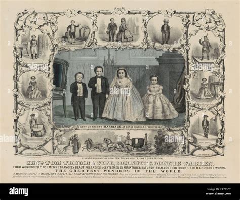 General Tom Thumb Lavinia Warren Stratton Commodore Nutt And Minnie