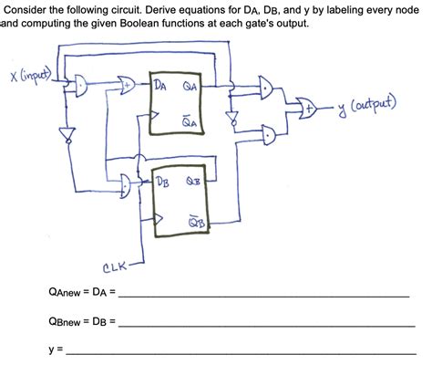 Consider The Following Circuit Derive Equations For Chegg