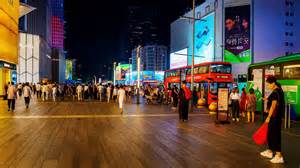 Walking Chengdu Night Streets Chunxi Road China 4k