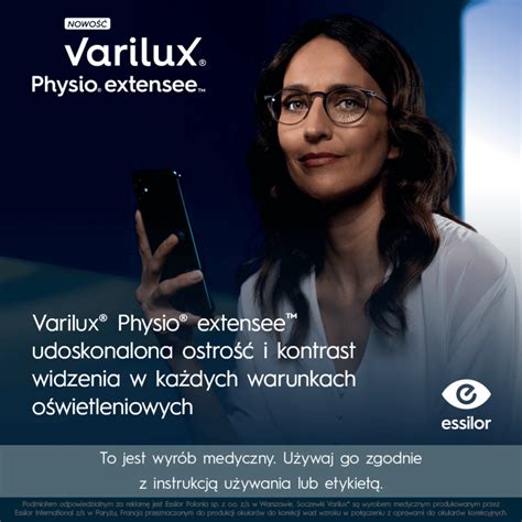 Varilux Physio Extensee Ormix 16 Crizal Sapphire Uv Wysokiej Klasy