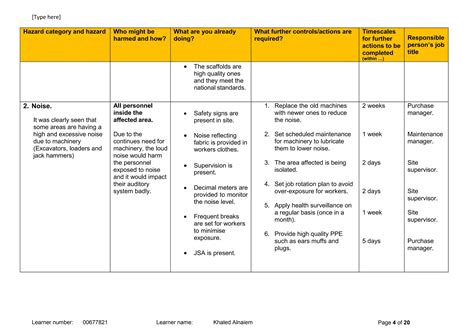 Ig2 Risk Assessment For Any Copany Docx