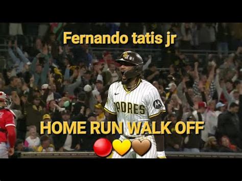 Fernando Tatis Jrs First Walk Off Home Run 🤎💛🔴 May 13th 2025 La