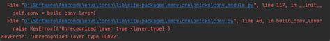 Keyerror Unrecognized Layer Type Dcnv2 · Open Mmlab Mmcv