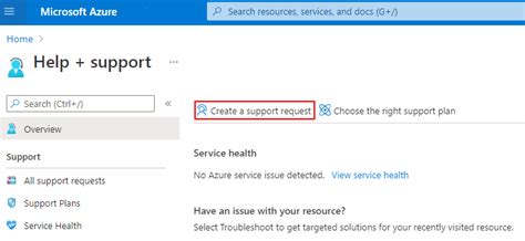How To Create An Azure Support Request Azure Supportability Microsoft Learn