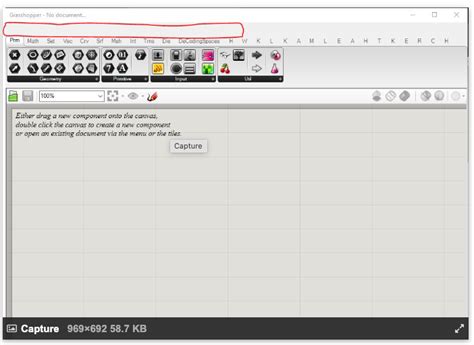grasshopper main menu bar grasshopper mcneel forum