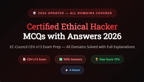 Certified Ethical Hacker Ceh Mcqs With Answers 2026