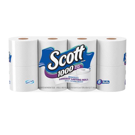 Scott Toilet Paper 8 Rolls 1000 Sheets Per Roll