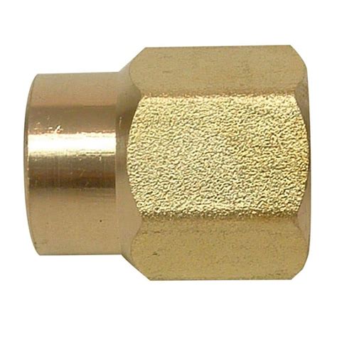 Everbilt 34 In X 12 In Fip Brass Reducing Coupling Fitting 801919