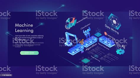 Vetores De Aprendizado De Máquina Ai Mineração De Dados Algoritmo Algoritmo Rede Neural