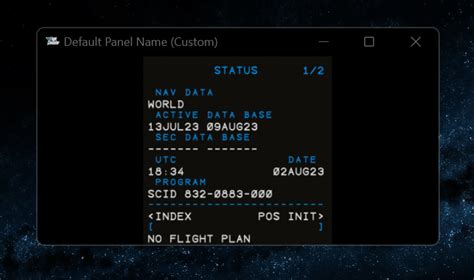 Problem Popping Out The Fmc Screen Of The Cj4 · Issue 88 · Hawkeye Stanmsfs Popout Panel