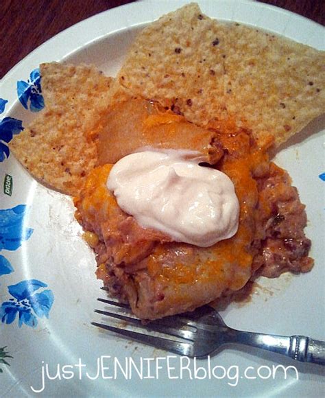 Dancing In The Rain Creamy Bean Dip Casserole
