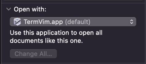 macos 使用 vim 打开文件