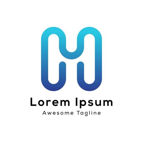 Premium Vector Letter Hm Logo Design Icon