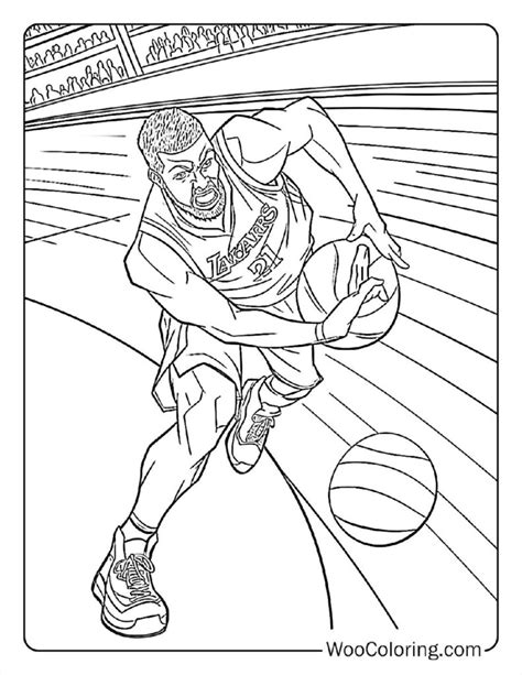 Wilson Basketball Coloring Page