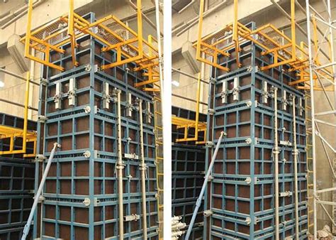 Fast Assembling Concrete Column Formwork System Increased Building