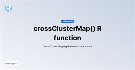 Crossclustermap R Function From Cmanalysis R Packages