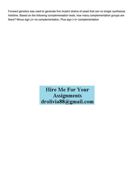 Forward Genetics Was Used To Generate Five Mutant Strains Ofpdf