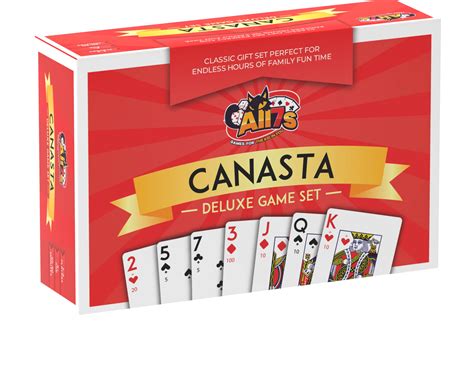 Buy Deluxe Canasta Cards Set With Point Values The Classic Card Games