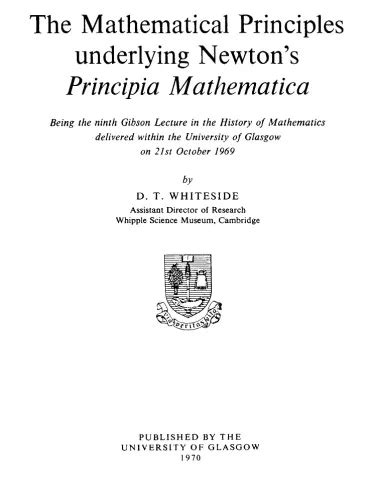 خرید کتاب The Mathematical Principles Underlying Newtons Principia Mathematica دانلود کتاب