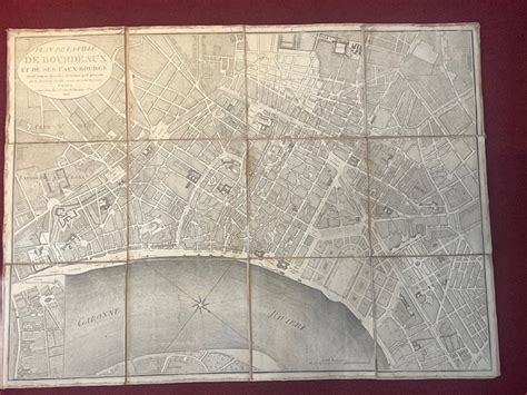 Europa Mapa France Burdeos Desconocido Plan De La Ville De Bourdeaux Sic Et De Ses
