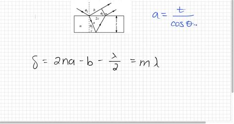 Solved The Condition For Constructive Interference By Reflection From A Thin Film In Air As