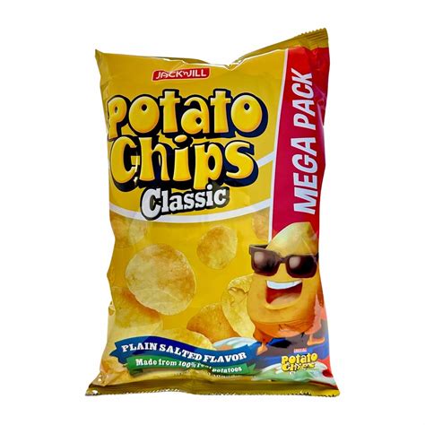 Jack N Jill Potato Chips Classic Plain Salted Mega Pack 18x130g