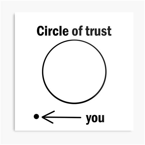 Circle Of Trust You Outside Metal Print By Kailukask Redbubble