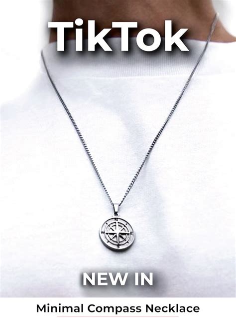 Minimal Compass Pendant Necklace Rosegold And Black Pty Ltd