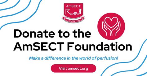 Amsect American Society Of Extracorporeal Technology On Linkedin Amsect Foundation Donations