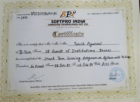 Thrilled To Share That I Have Successfully Completed The Industrial