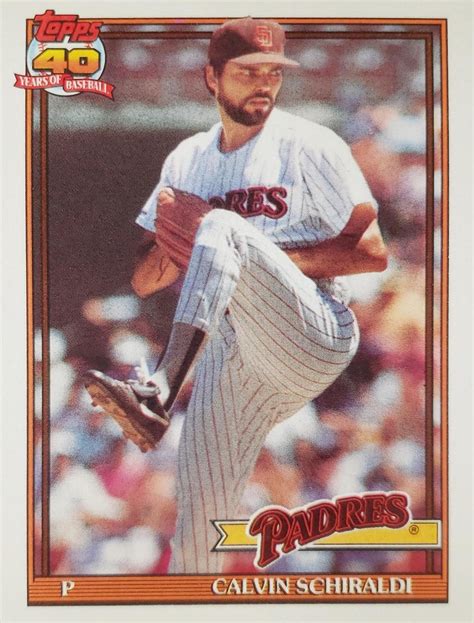 Calvin Schiraldi 424 Prices 1991 Topps Baseball Cards