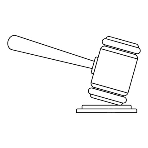 Gavel Clipart Black And White