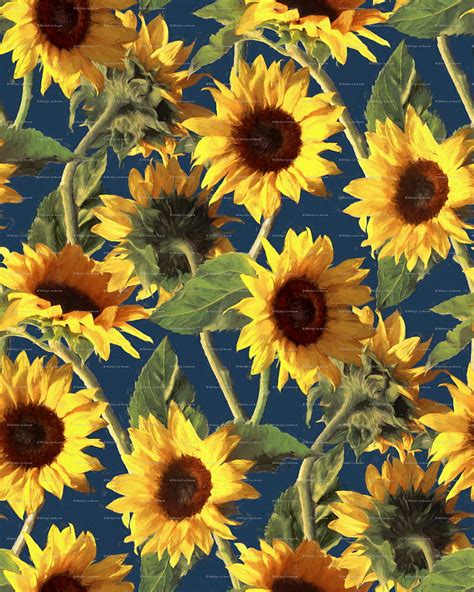 Hipster Sunflowers Wallpaper