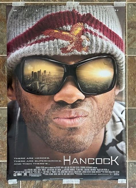 Hancock Movie Poster Hancock Will Smith Charlize Theron Doble