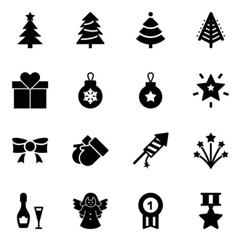 7 Thousand Christmas Tree Solid Vector Royalty Free Images Stock