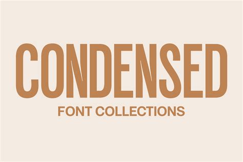 Condensed Font Collections Craft Supply Co