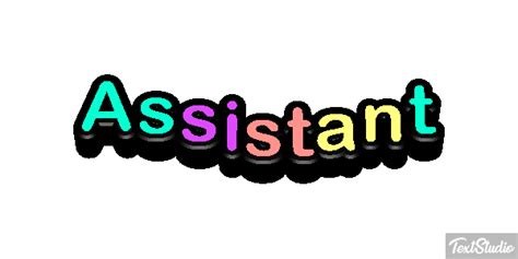 Assistant Word Animated  Logo Designs