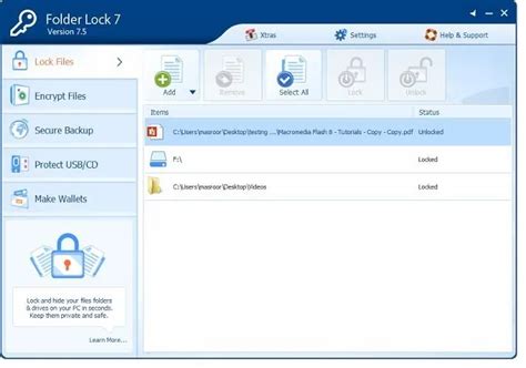 how to lock your files and create password protected folders in windows 7